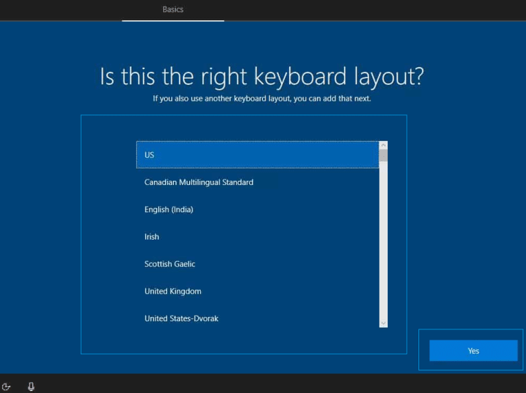Keyboard Layout Prompt in Windows Autopilot OOBE Process